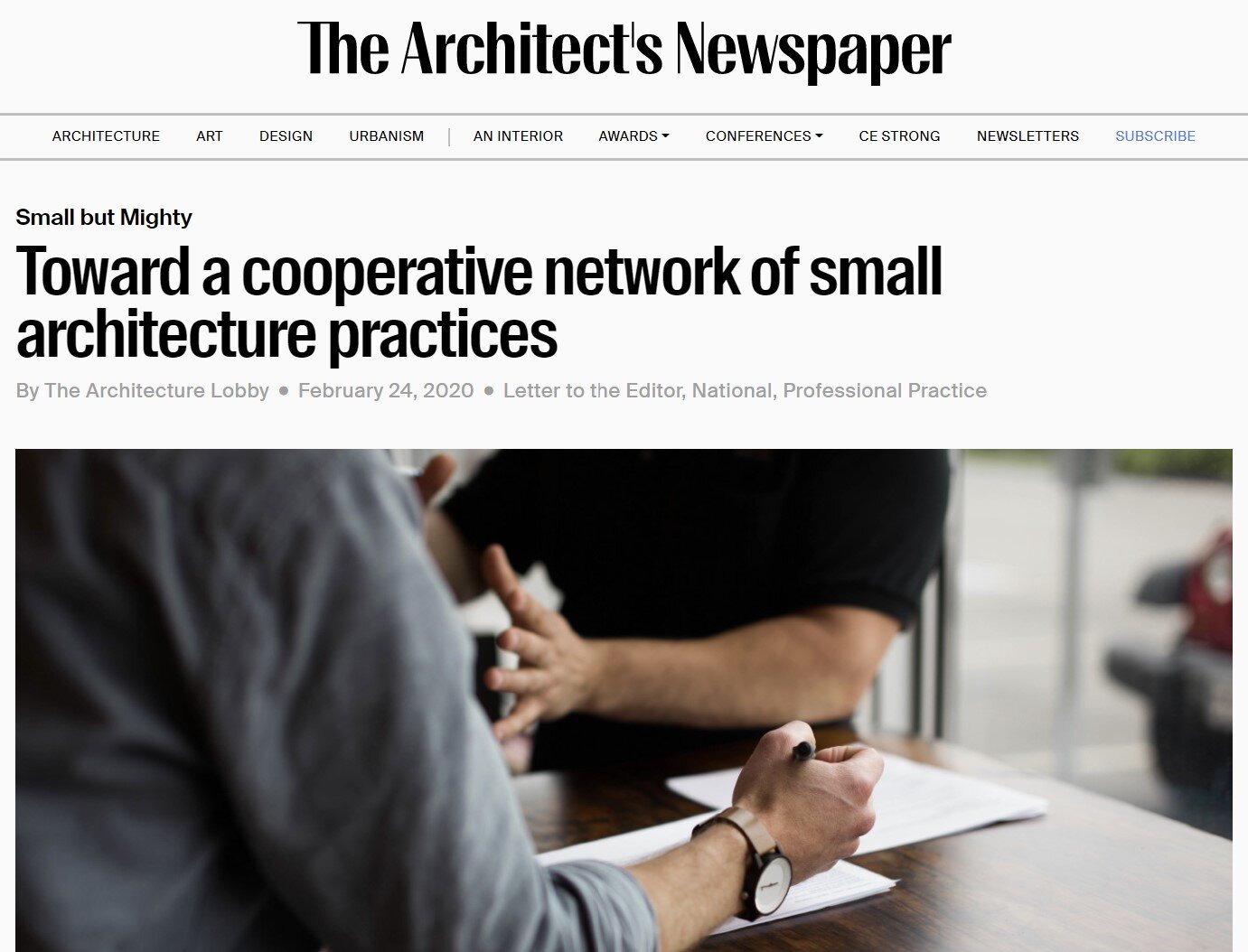 Research + Writing — COOP NETWORK – The Architecture Lobby