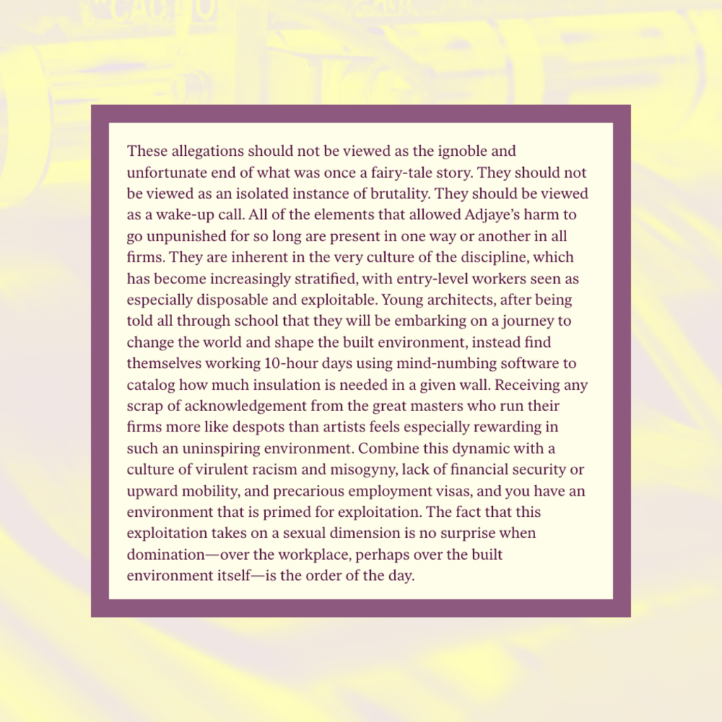 Architecture’s Labor Problem – The Architecture Lobby