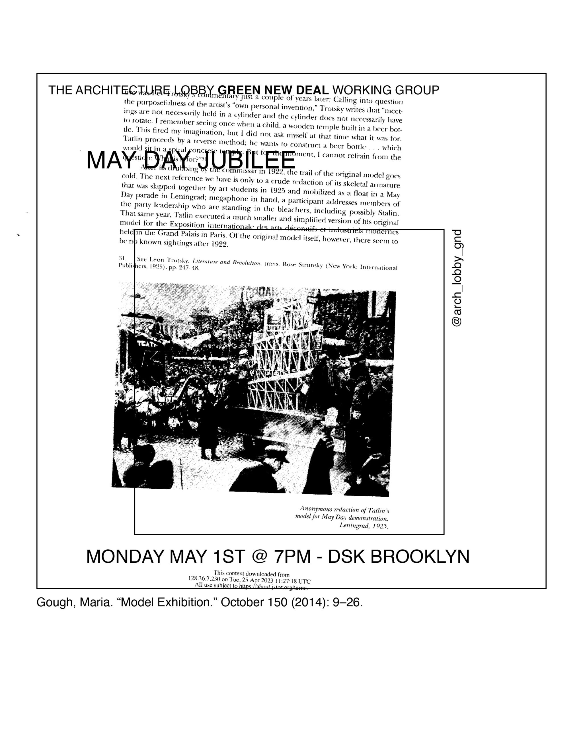 May Day Celebration – The Architecture Lobby